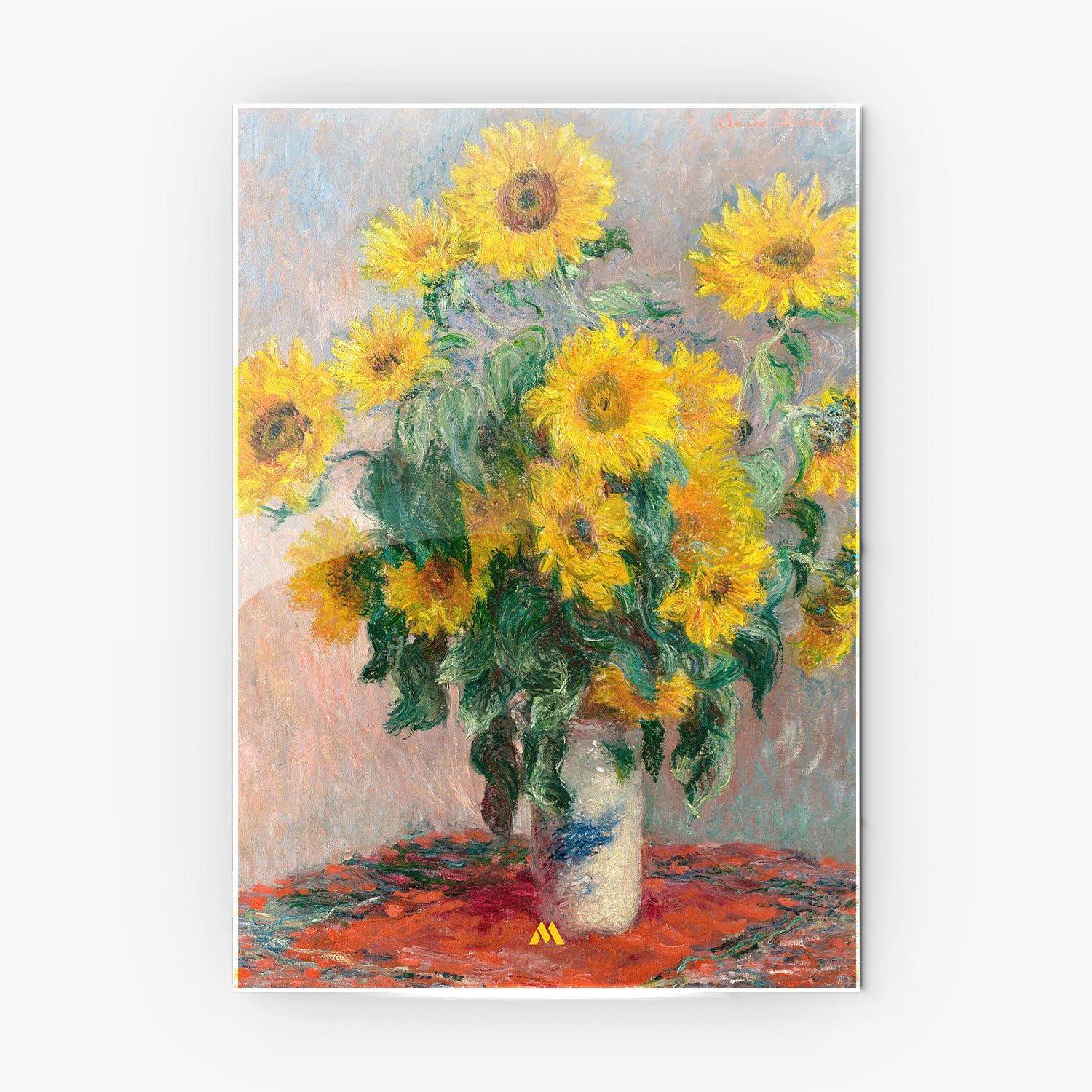 Bouquet of Sunflowers [Claude Monet] Metal-Poster – Myxtur
