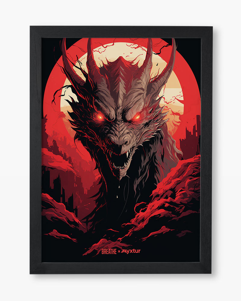 Nightmare Dragon [BREATHE] Art-Poster – Myxtur