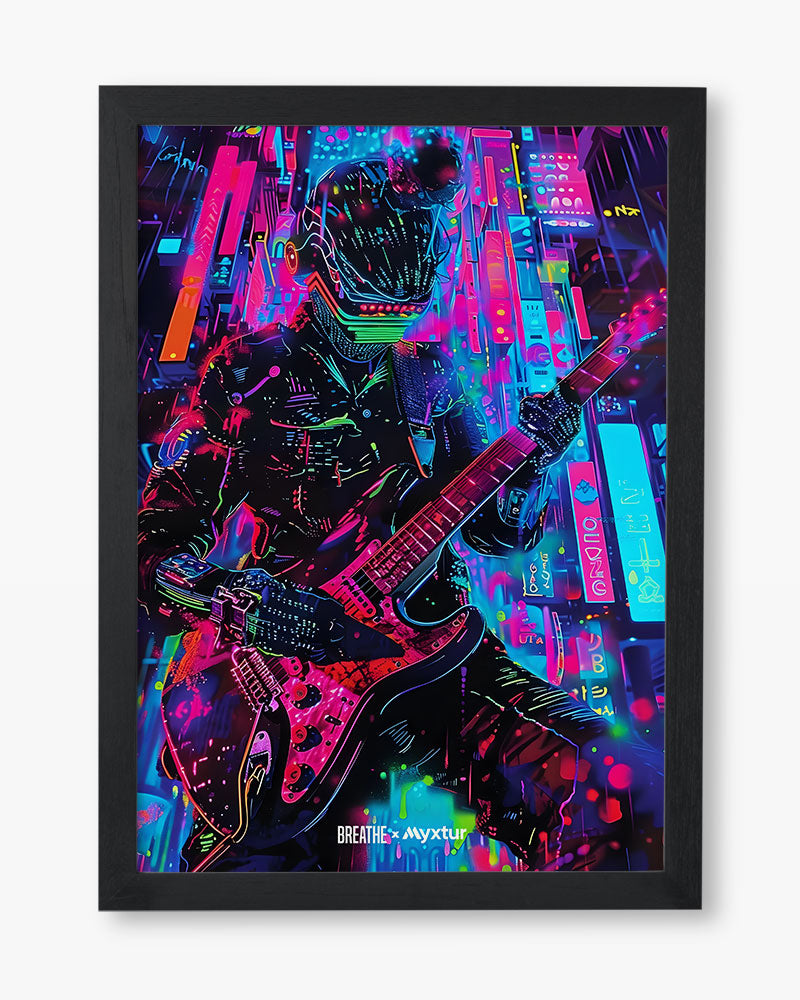 Neon Strings Art Poster – Myxtur