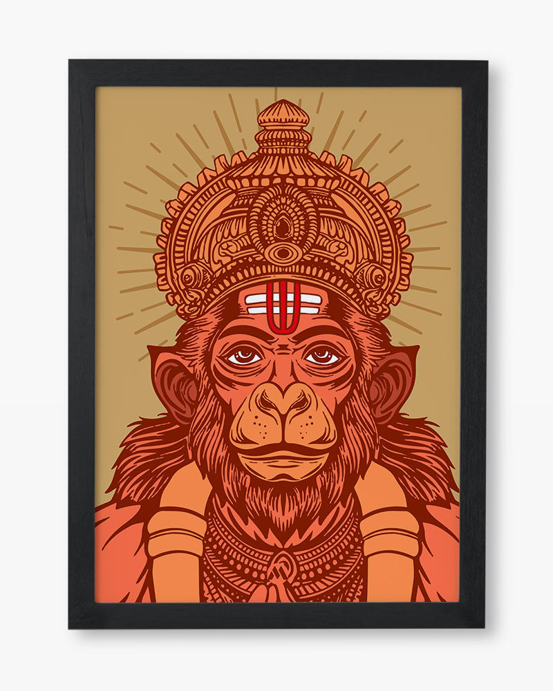 Devotion of Hanuman Art Poster – Myxtur