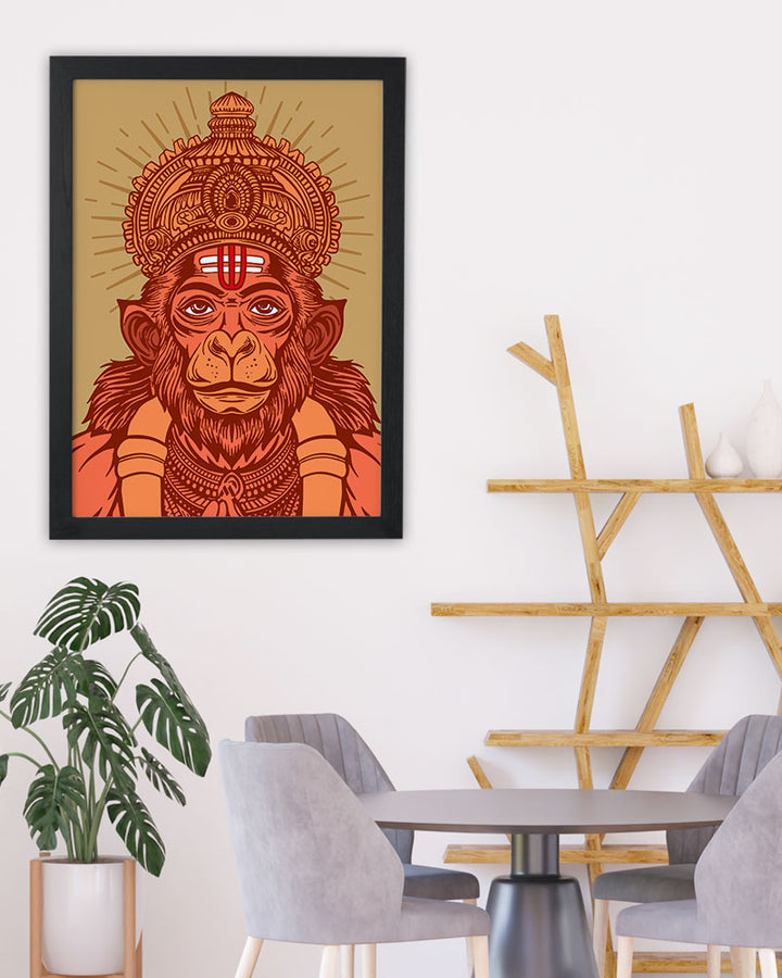 Devotion of Hanuman Art Poster – Myxtur