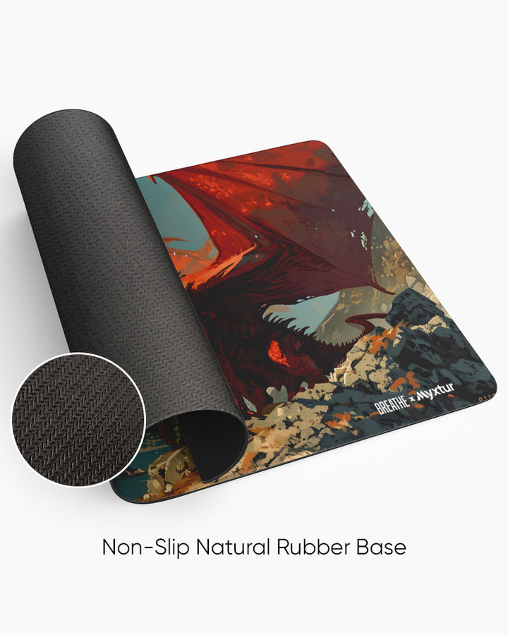 Scarlet Sentinel [BREATHE] Gaming Desk Mat – Myxtur