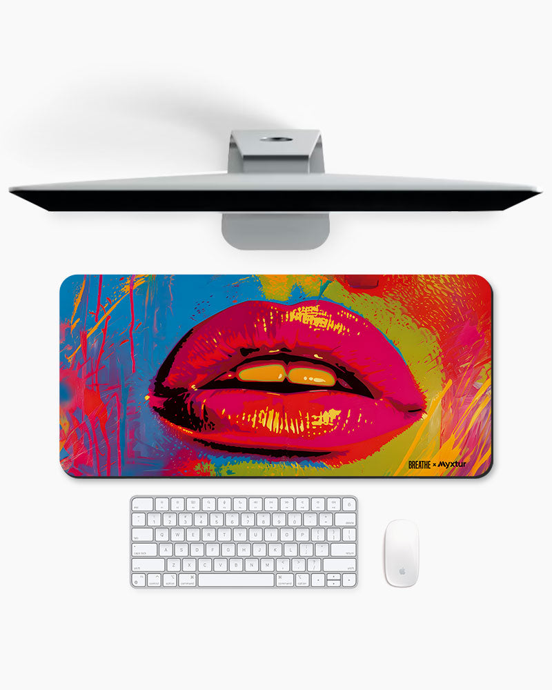 Andy Warhol Lips Gaming Desk Mat – Myxtur