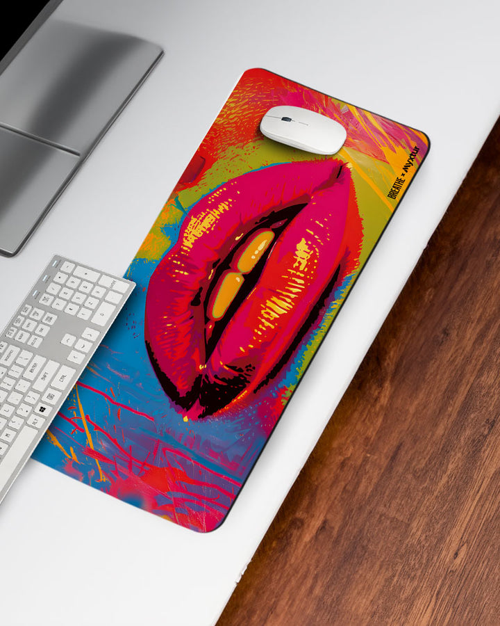 Andy Warhol Lips Gaming Desk Mat – Myxtur