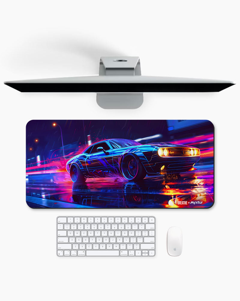Turbo Neon Gaming Desk Mat – Myxtur