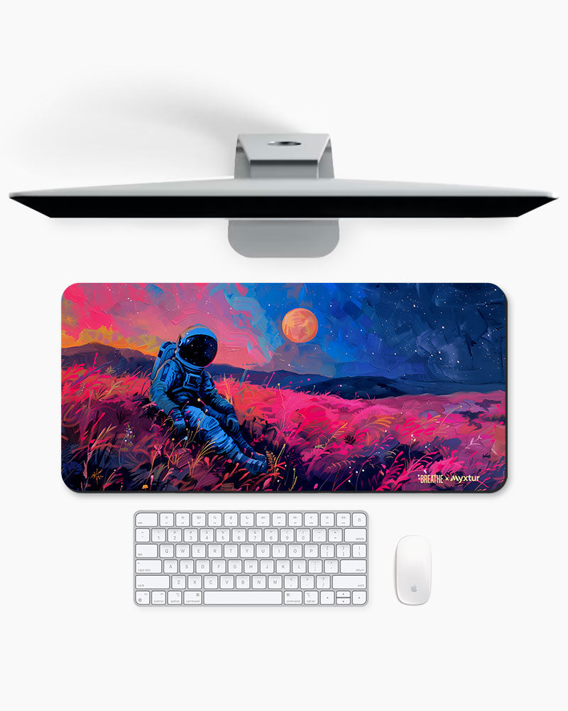 Starry Night in Neon Gaming Desk Mat – Myxtur