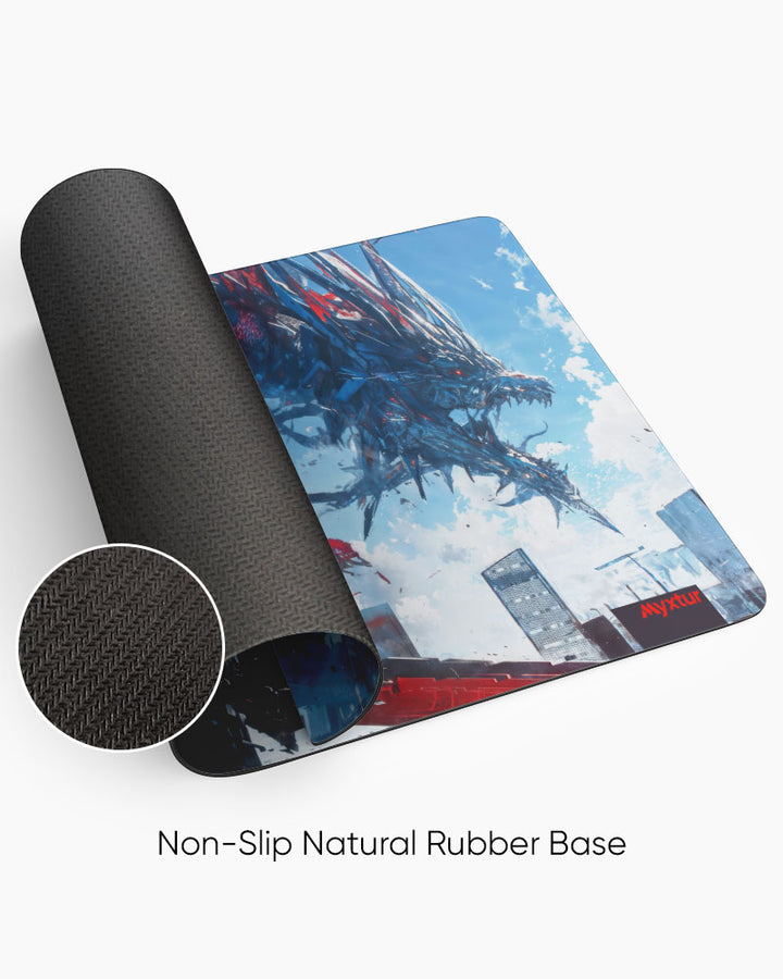 Cyberpunk Mecha Dragon Gaming Desk Mat – Myxtur