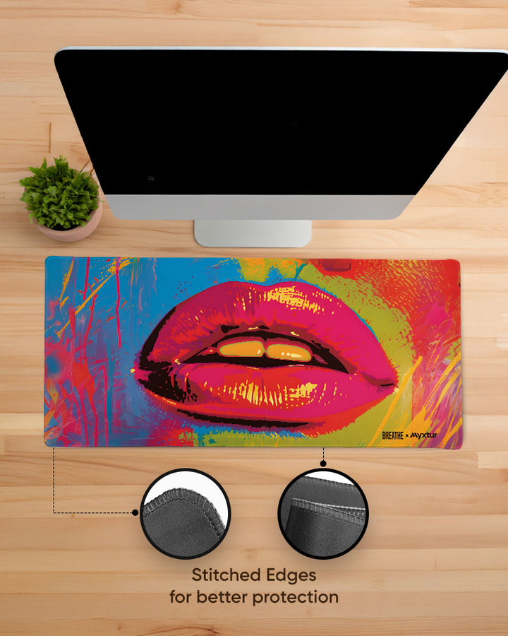 Andy Warhol Lips Gaming Desk Mat – Myxtur