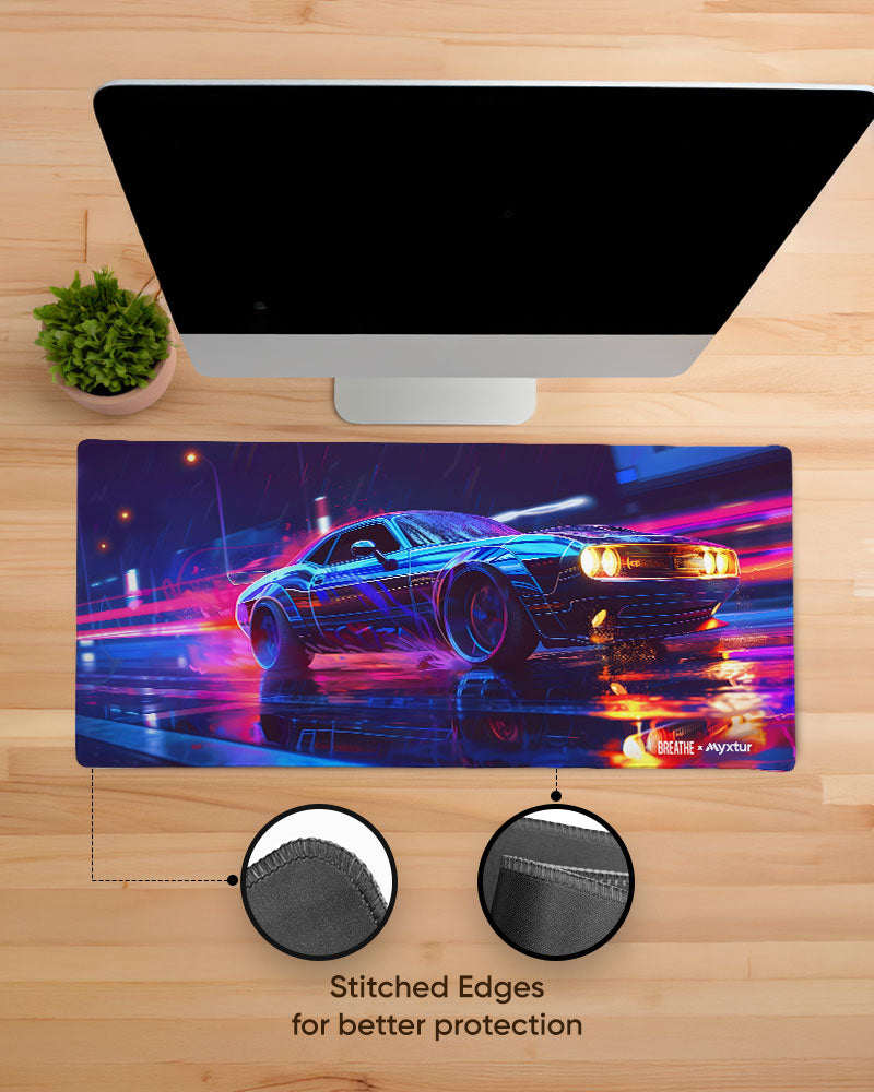 Turbo Neon Gaming Desk Mat – Myxtur