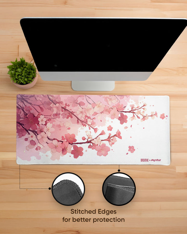 Scarlet Petals Gaming Desk Mat – Myxtur