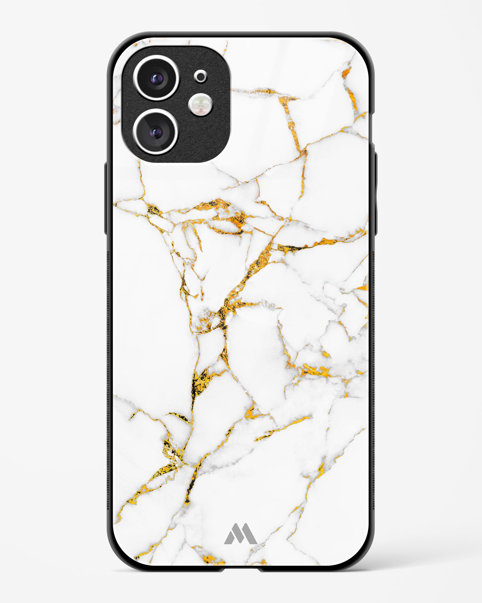 White Calacatta Veins Apple Glass Case – Myxtur