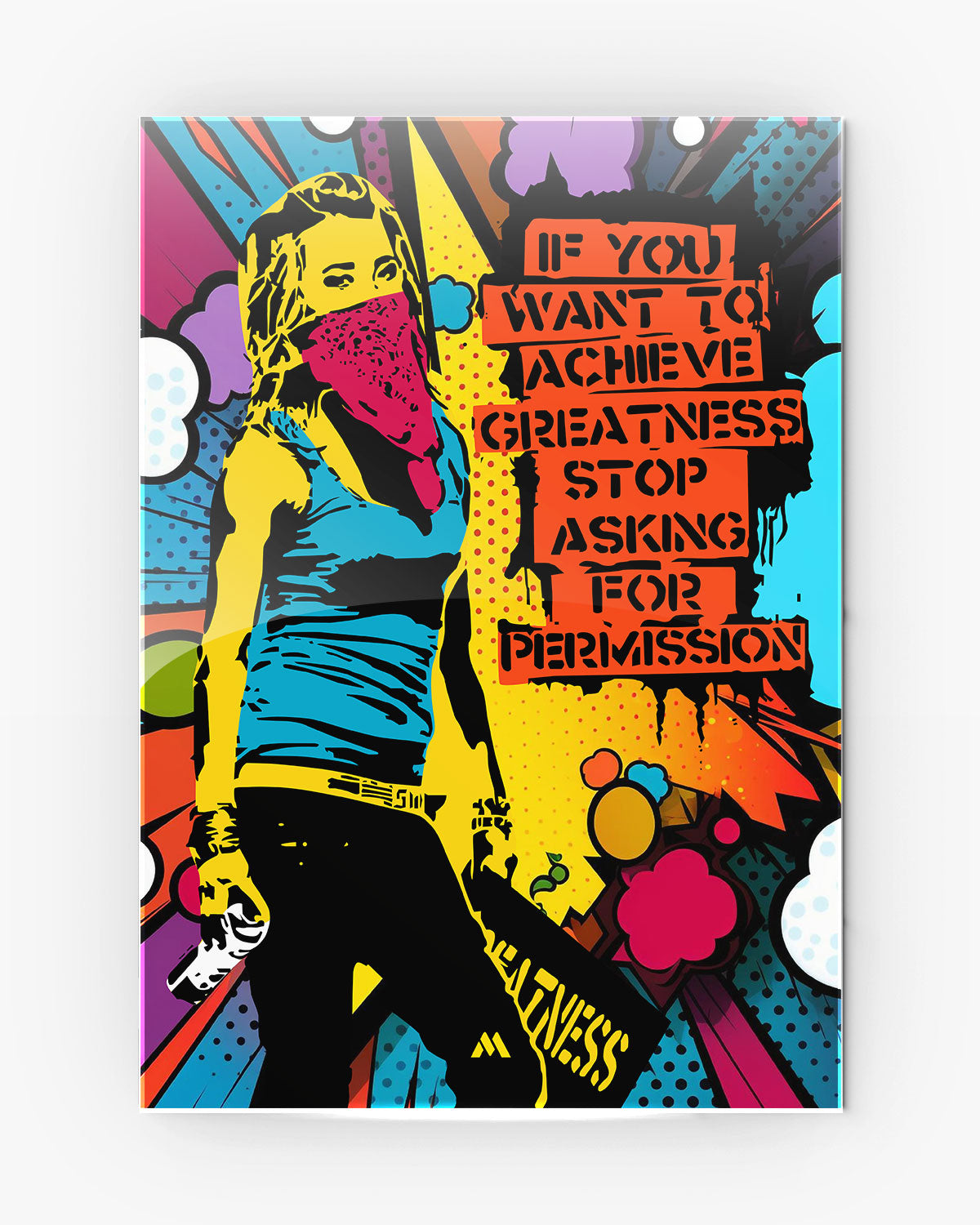 Stop Asking Permission Metal-Poster – Myxtur