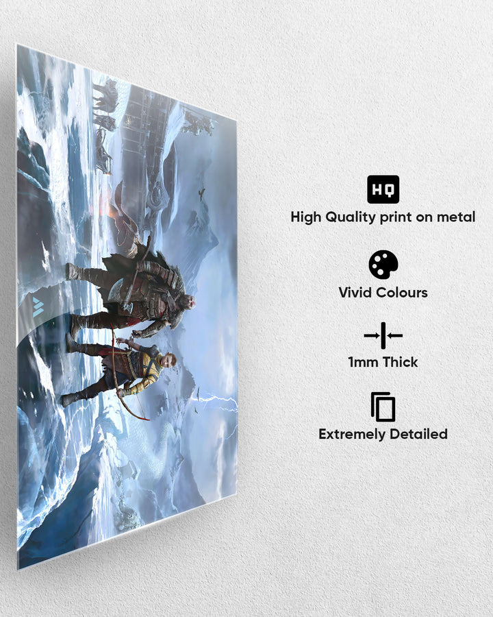 God of War Ragnarok Metal Poster – Myxtur