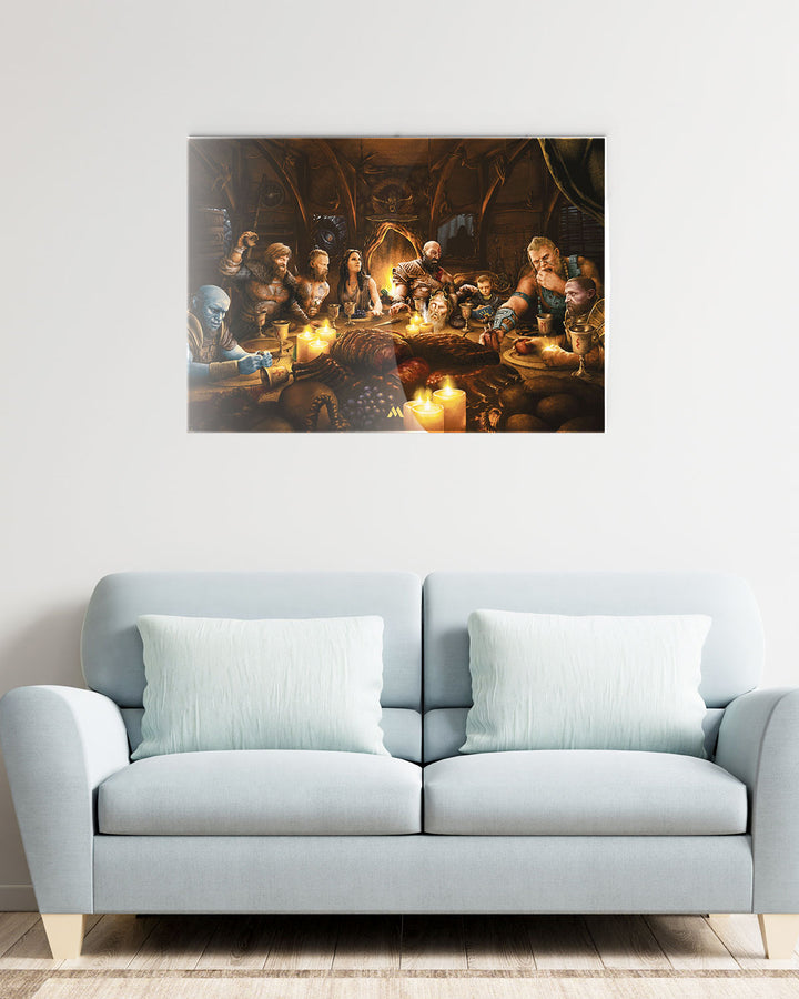 God of War-Last Supper Metal Poster – Myxtur