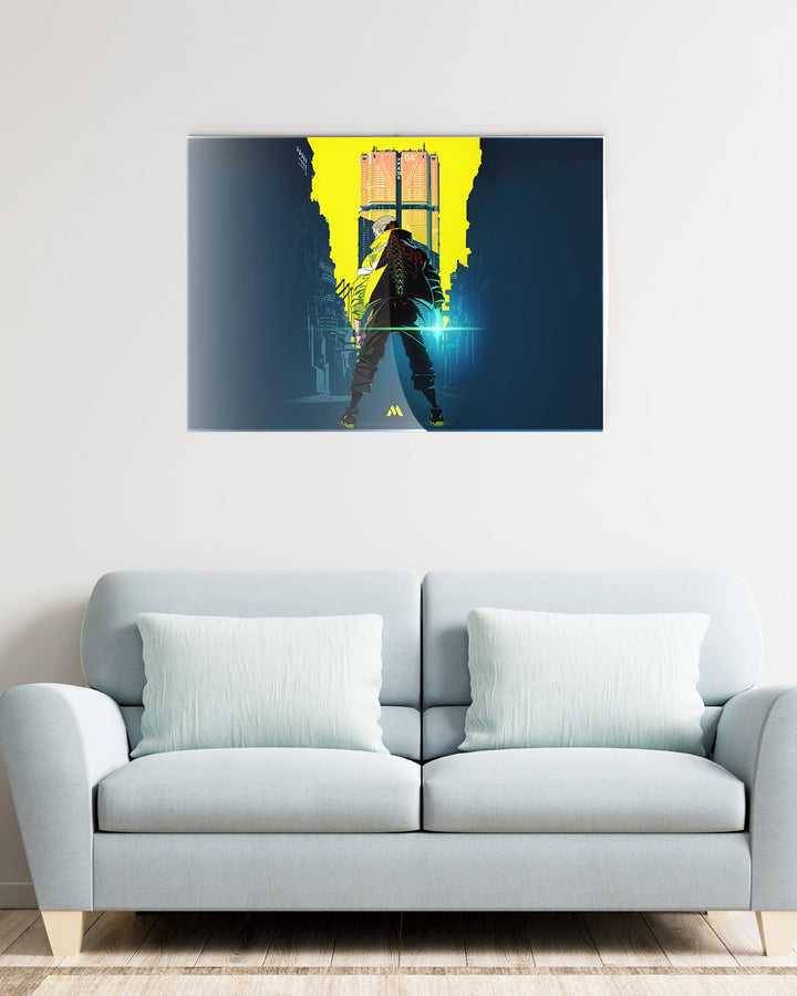 Cyberpunk David Metal Poster – Myxtur