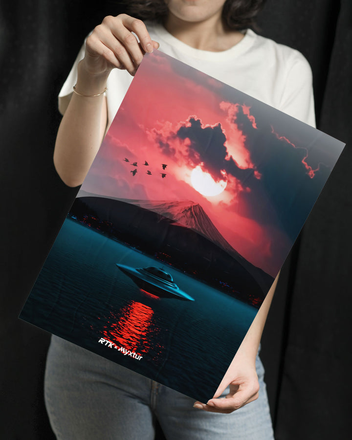 Alien Ascent Metal Poster – Myxtur