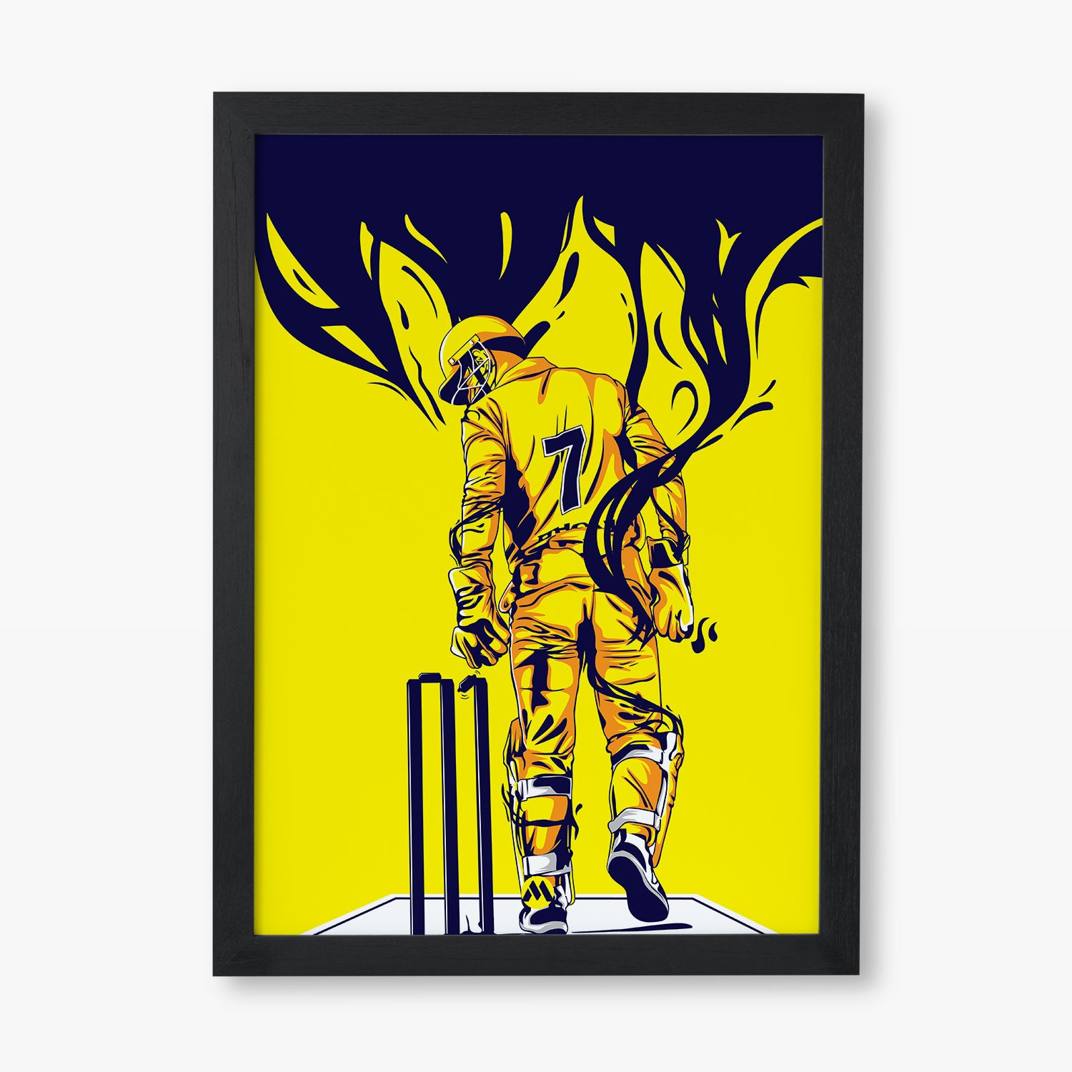 MS Dhoni Greatest Finisher Art-Poster – Myxtur