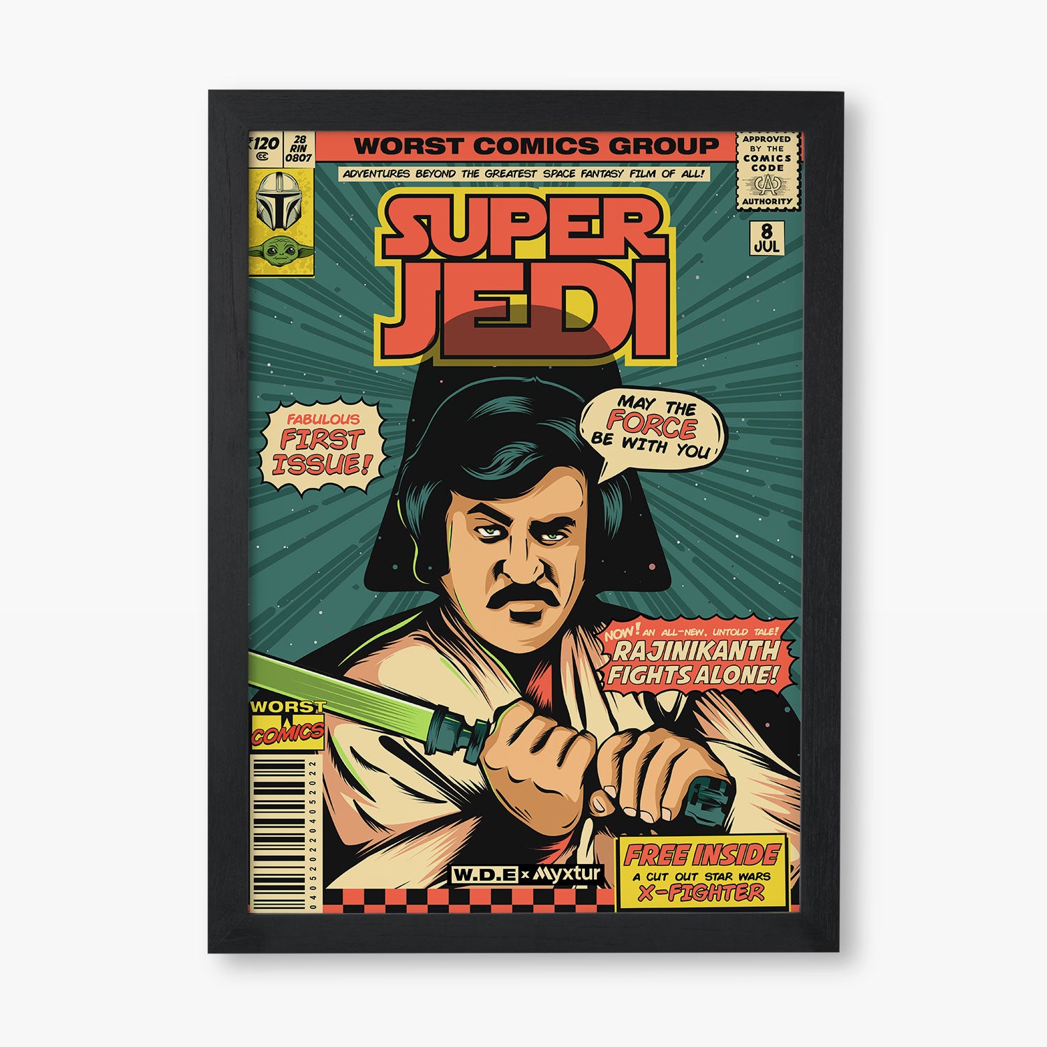 Rajinikanth-Super Jedi [WDE] Art-Poster – Myxtur