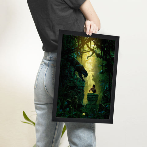 The Jungle Book-Mowgli and Bagheera Art Poster – Myxtur