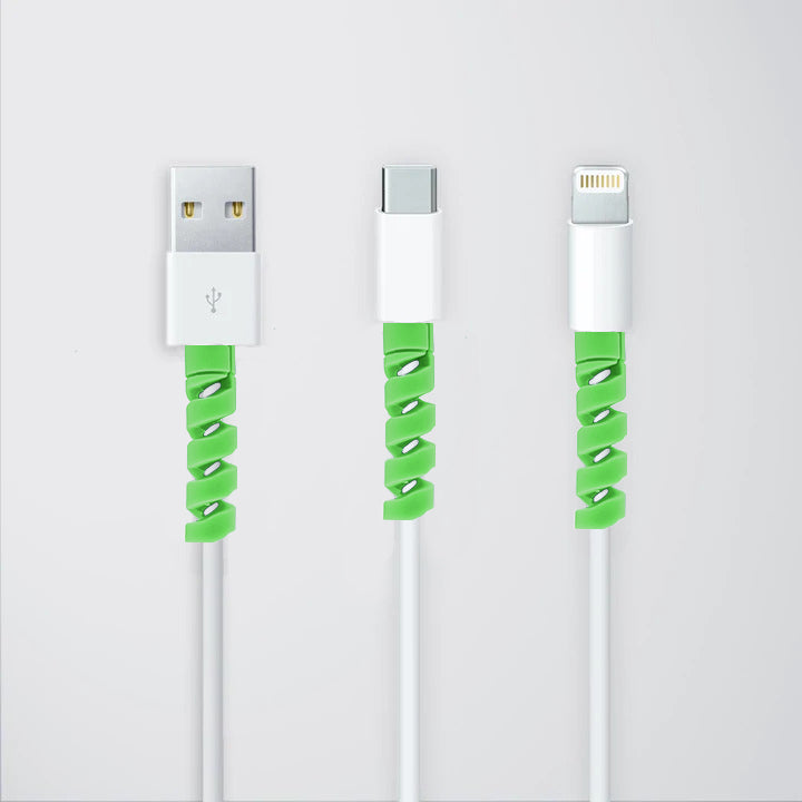 Universal Cable Protectors (Pack of Two) --Green – Myxtur