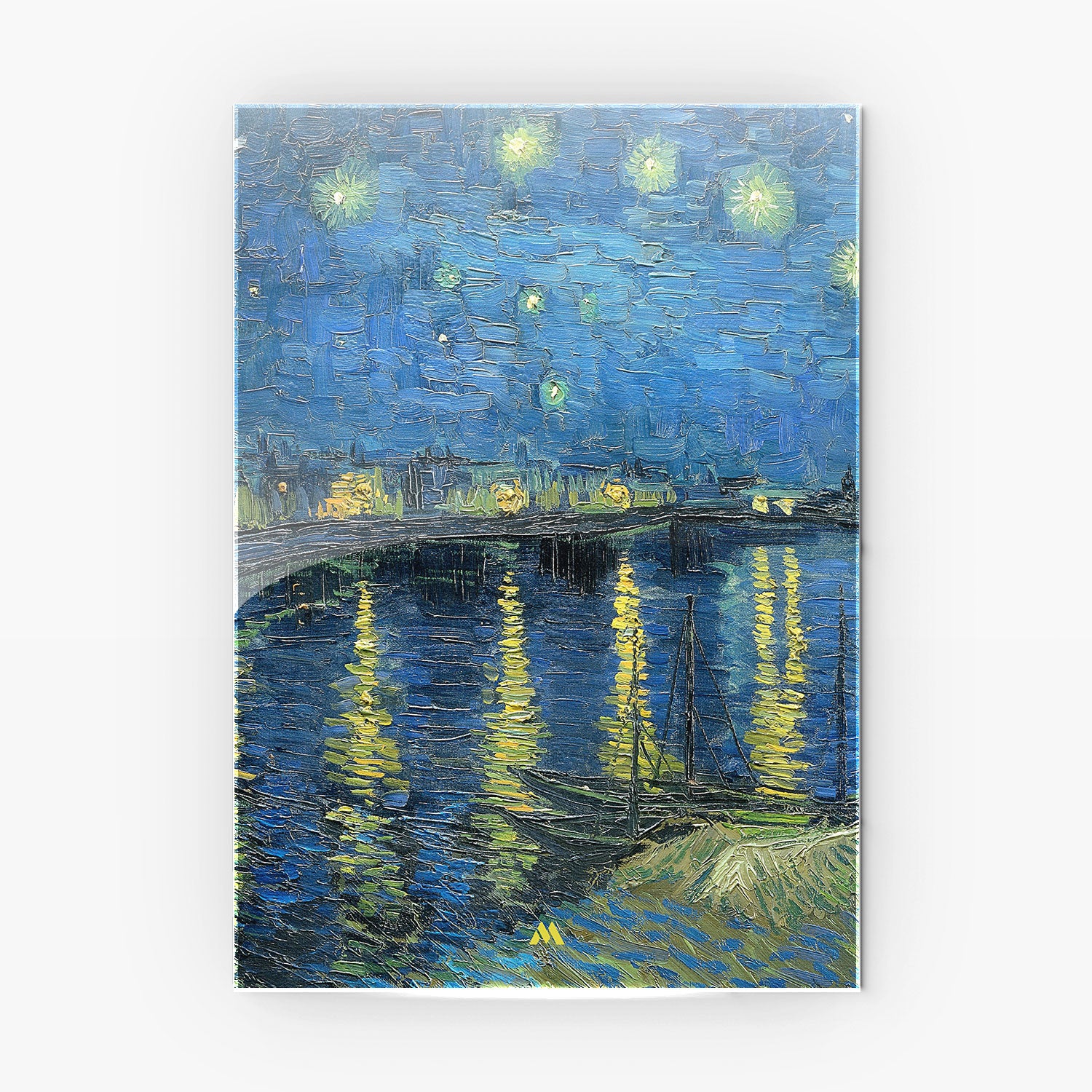Starry Night Over the Rhone [Van Gogh] Metal-Poster – Myxtur