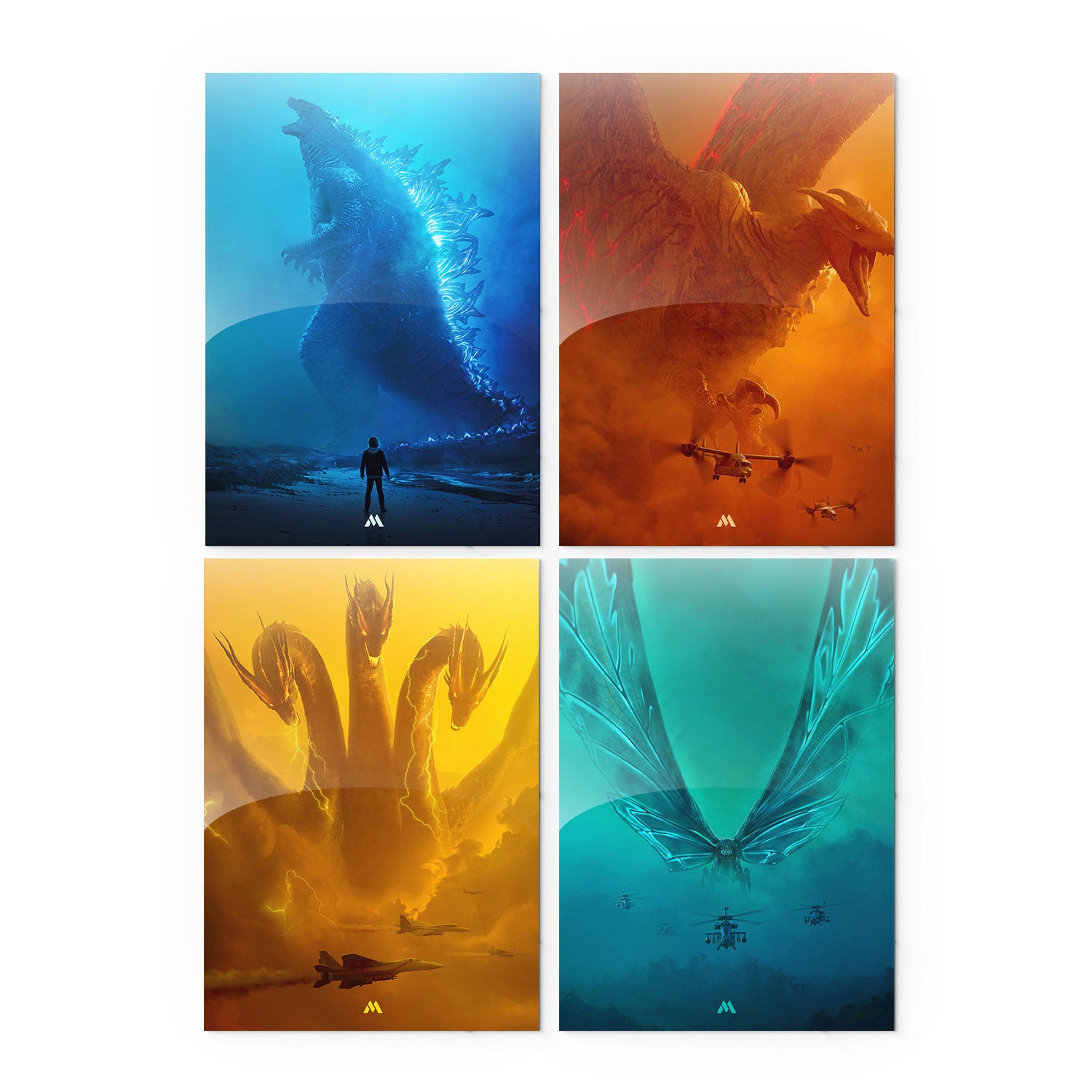 Godzilla and Friends Metal Poster-Combo – Myxtur