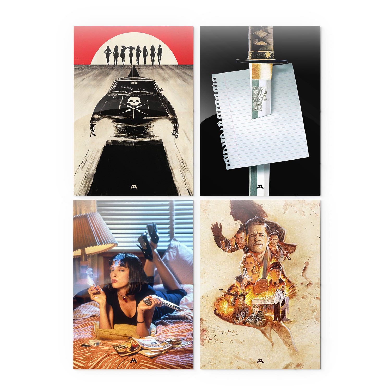 Tarantino Movie Collection Metal Poster-Combo – Myxtur