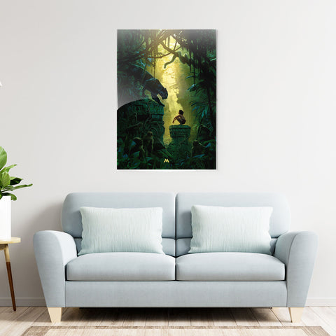 The Jungle Book-Mowgli and Bagheera Metal-Poster – Myxtur