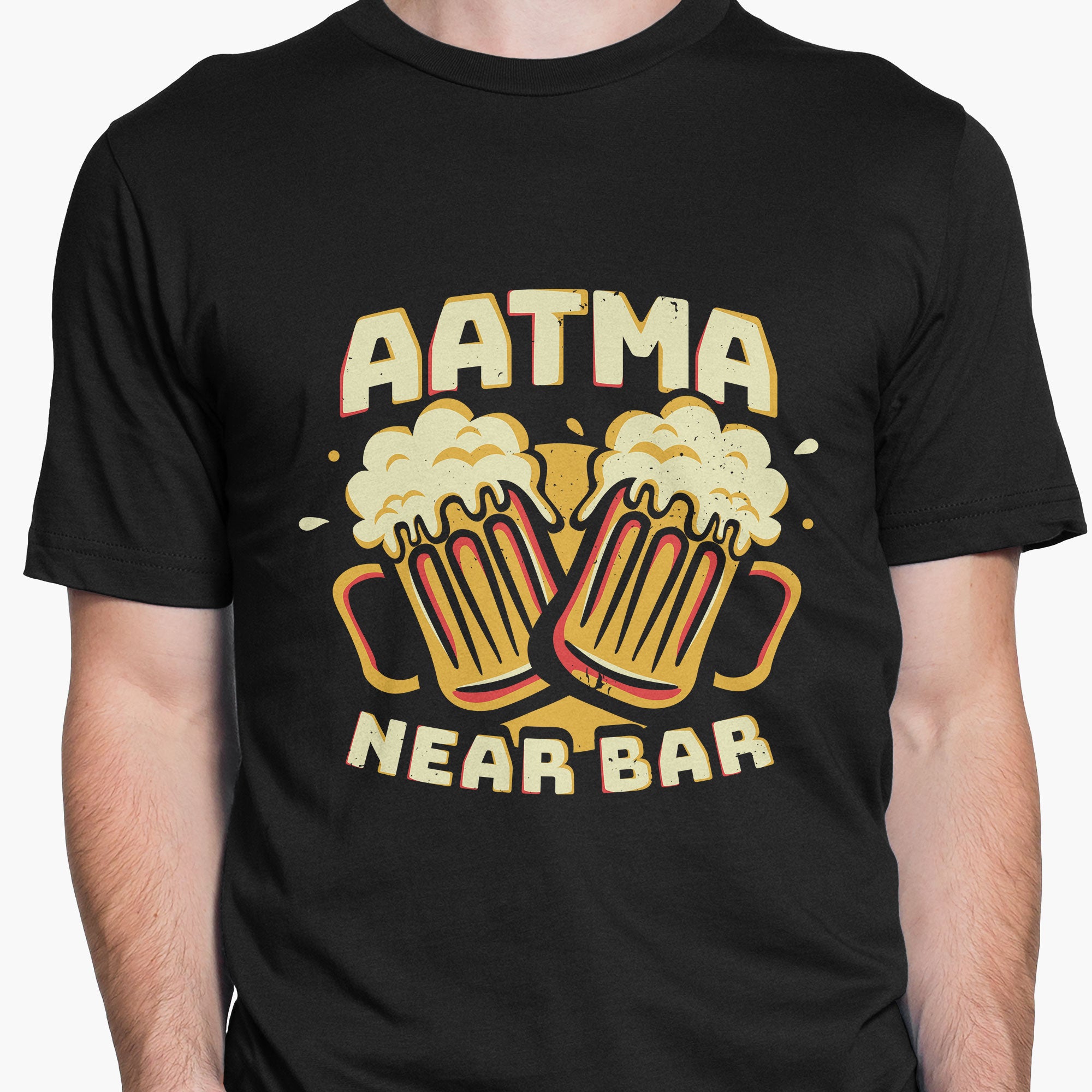 Aatma Near Bar Round-Neck Unisex-T-Shirt – Myxtur